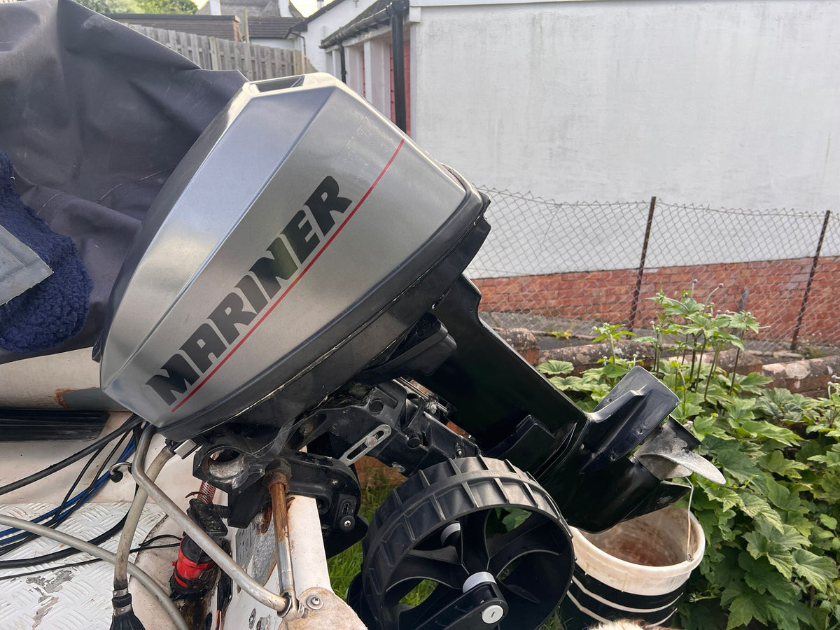 Mariner 15hp two stroke (2001) outboard engine decals/sticker kit ...